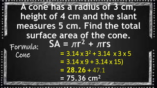 Math 6 - Surface Area of Space Figures.ppsx