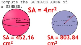 Math 6 - Surface Area of Space Figures.ppsx