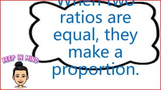 Math 6 - Understanding Proportion | PPTX