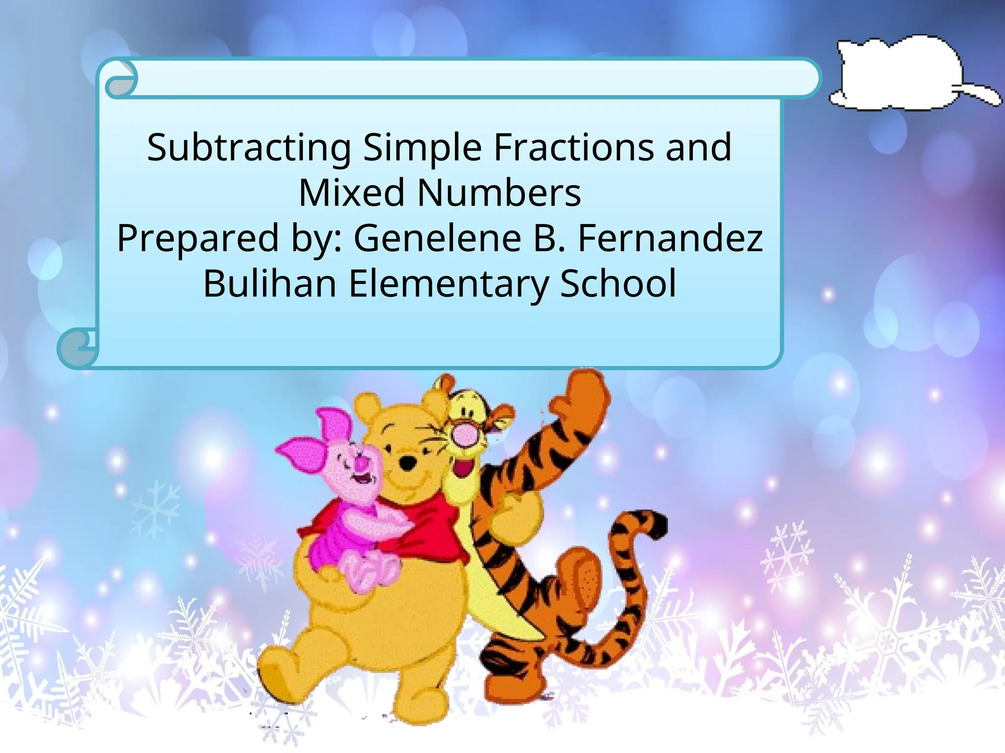 Math 6 Lesson 2 Subtracting Simple Fractions and Mixed Numbers.ppt