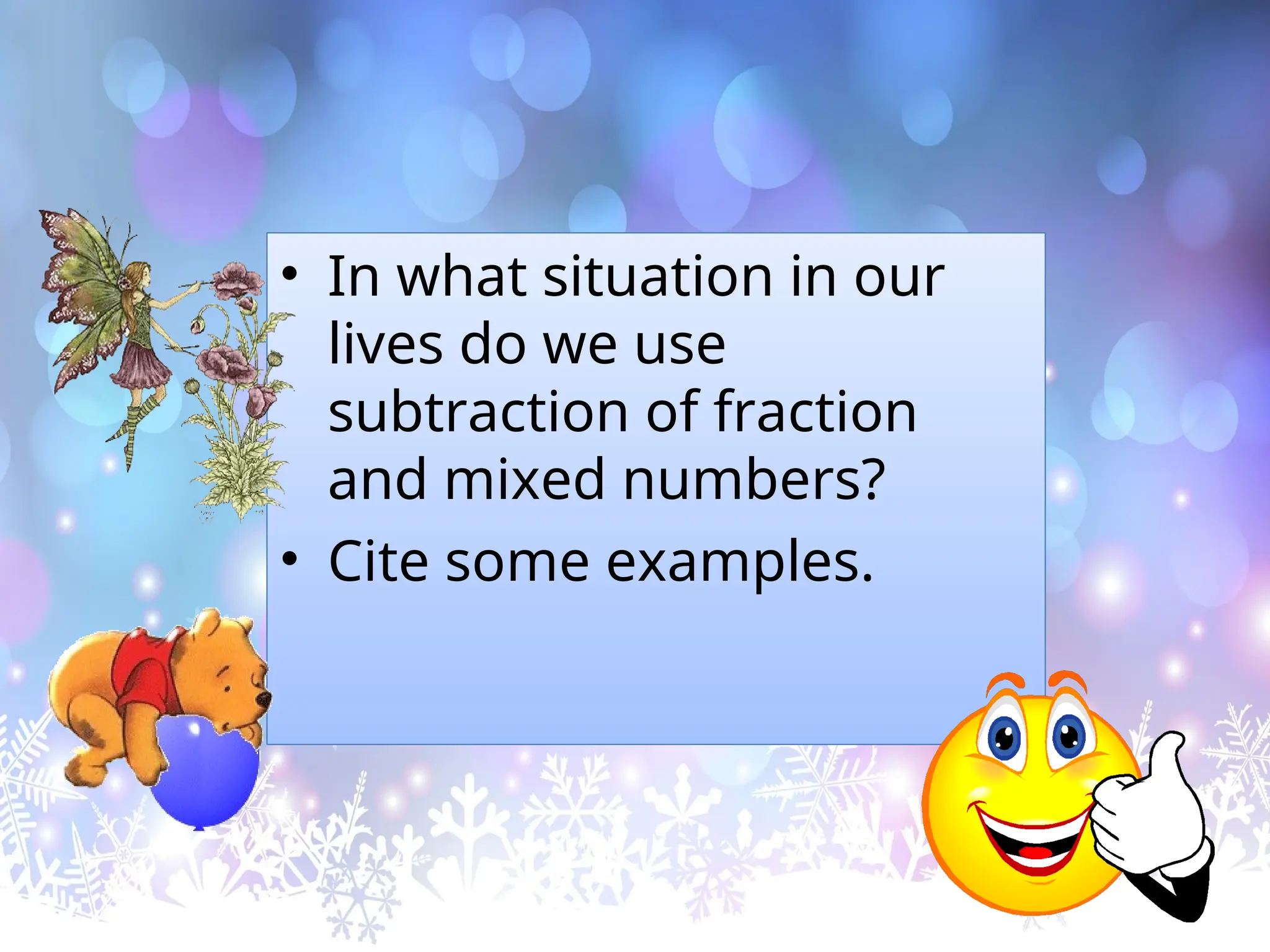 Math 6 Lesson 2 Subtracting Simple Fractions and Mixed Numbers.ppt