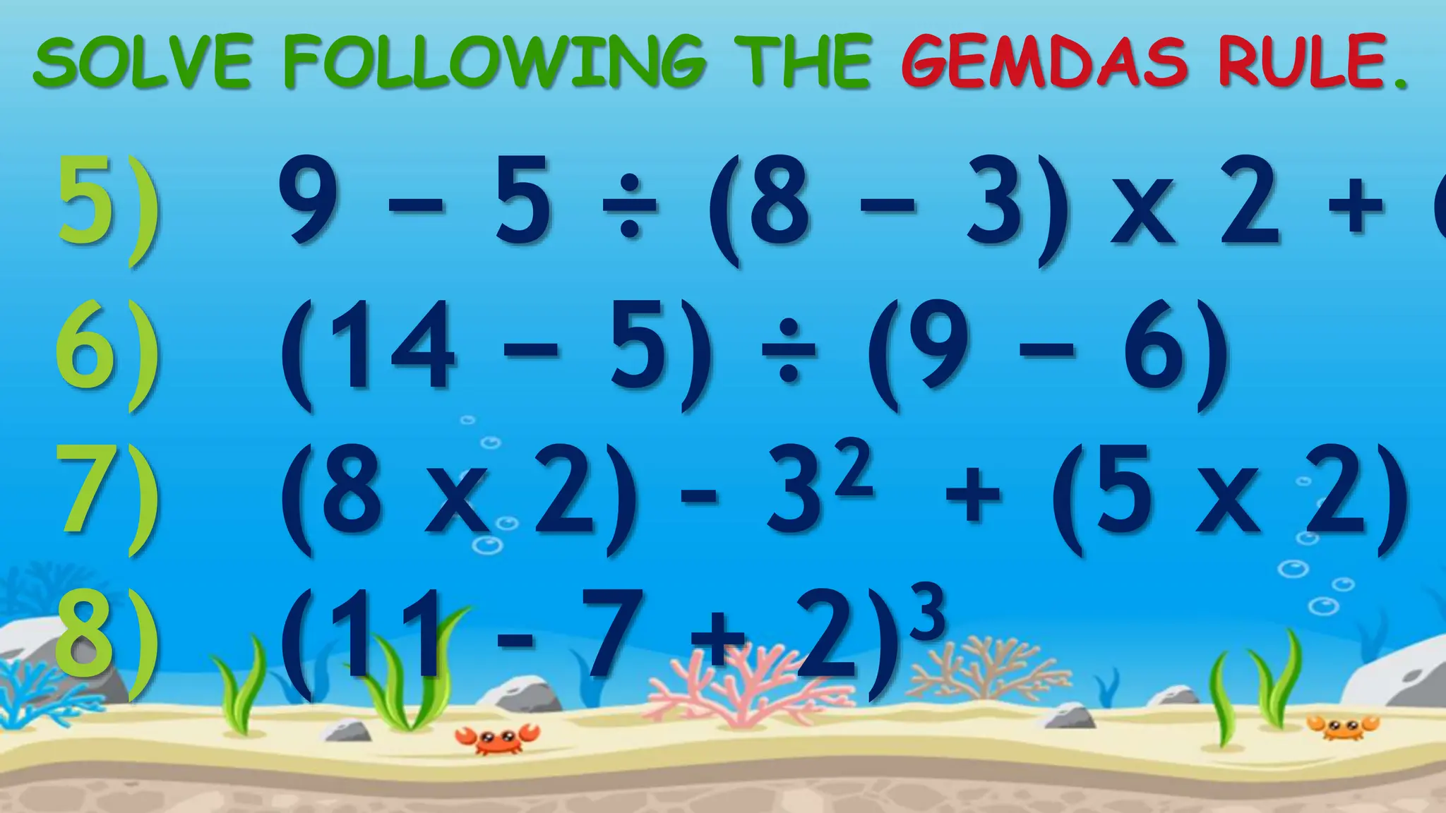 MATH 6 MODULE 17 SESSION 1 - GEMDAS (Part 1).ppsx