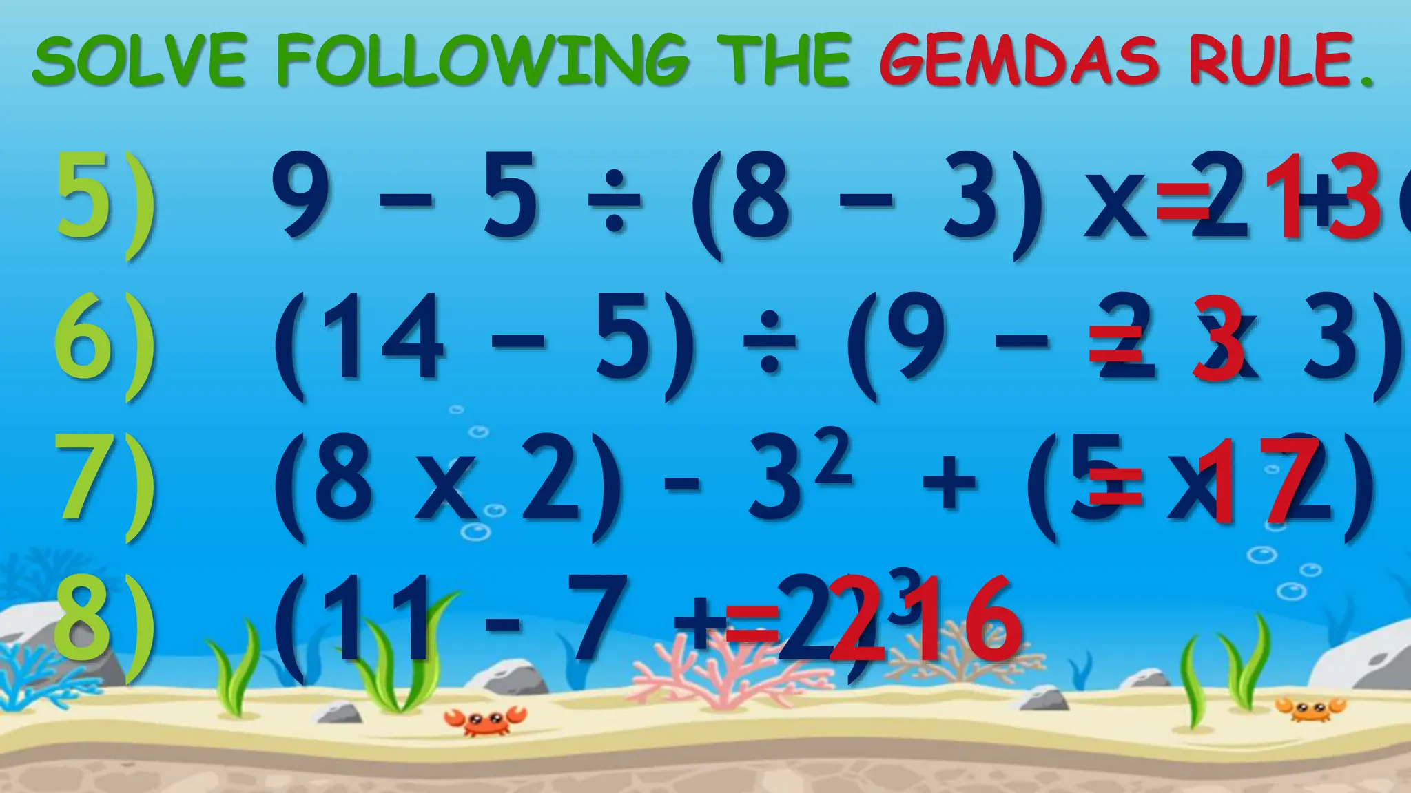 MATH 6 MODULE 17 SESSION 1 - GEMDAS (Part 1).ppsx