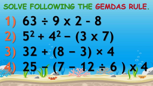 MATH 6 MODULE 17 SESSION 1 - GEMDAS (Part 1).ppsx