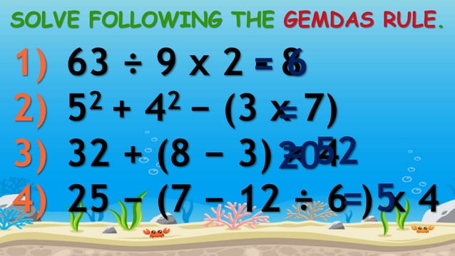 MATH 6 MODULE 17 SESSION 1 - GEMDAS (Part 1).ppsx