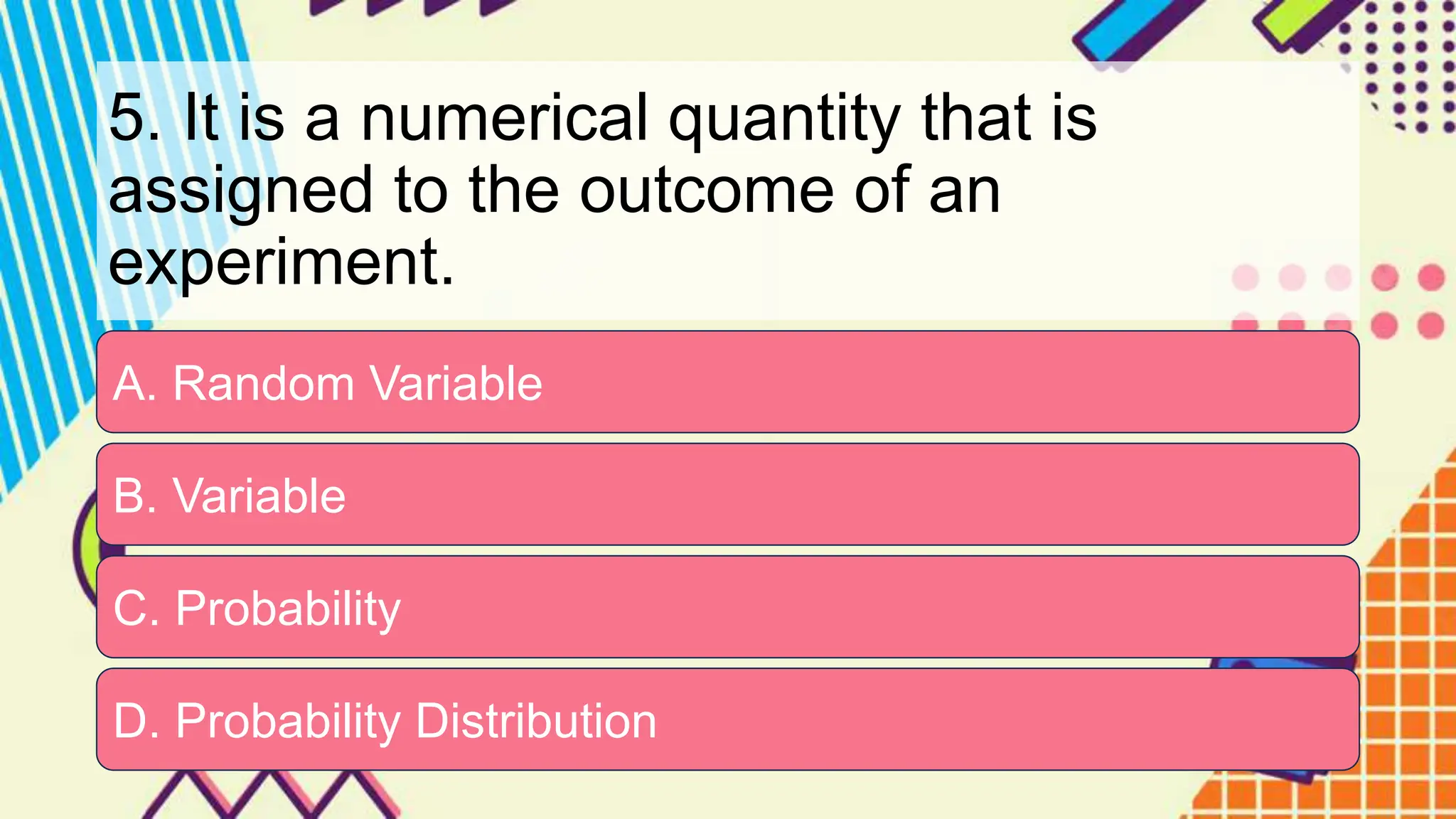 Pre-Test in Elementary Statistics and Probability.pptx