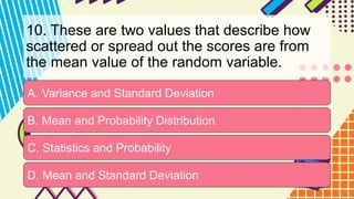 Pre-Test in Elementary Statistics and Probability.pptx