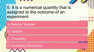 Pre-Test in Elementary Statistics and Probability.pptx