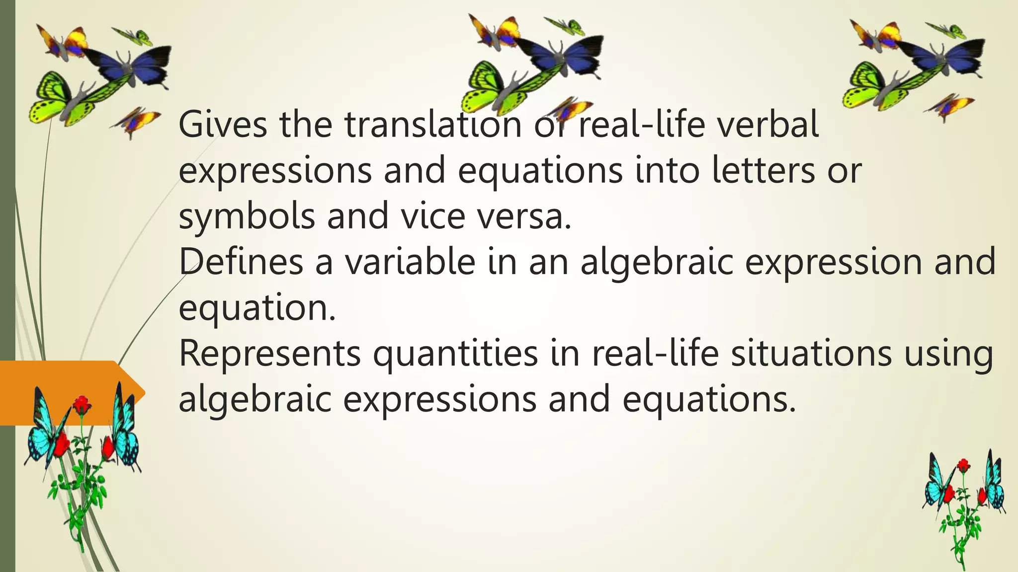 MATH 6 PPT Q3 – Translation Of Real-Life Verbal Expressions And ...