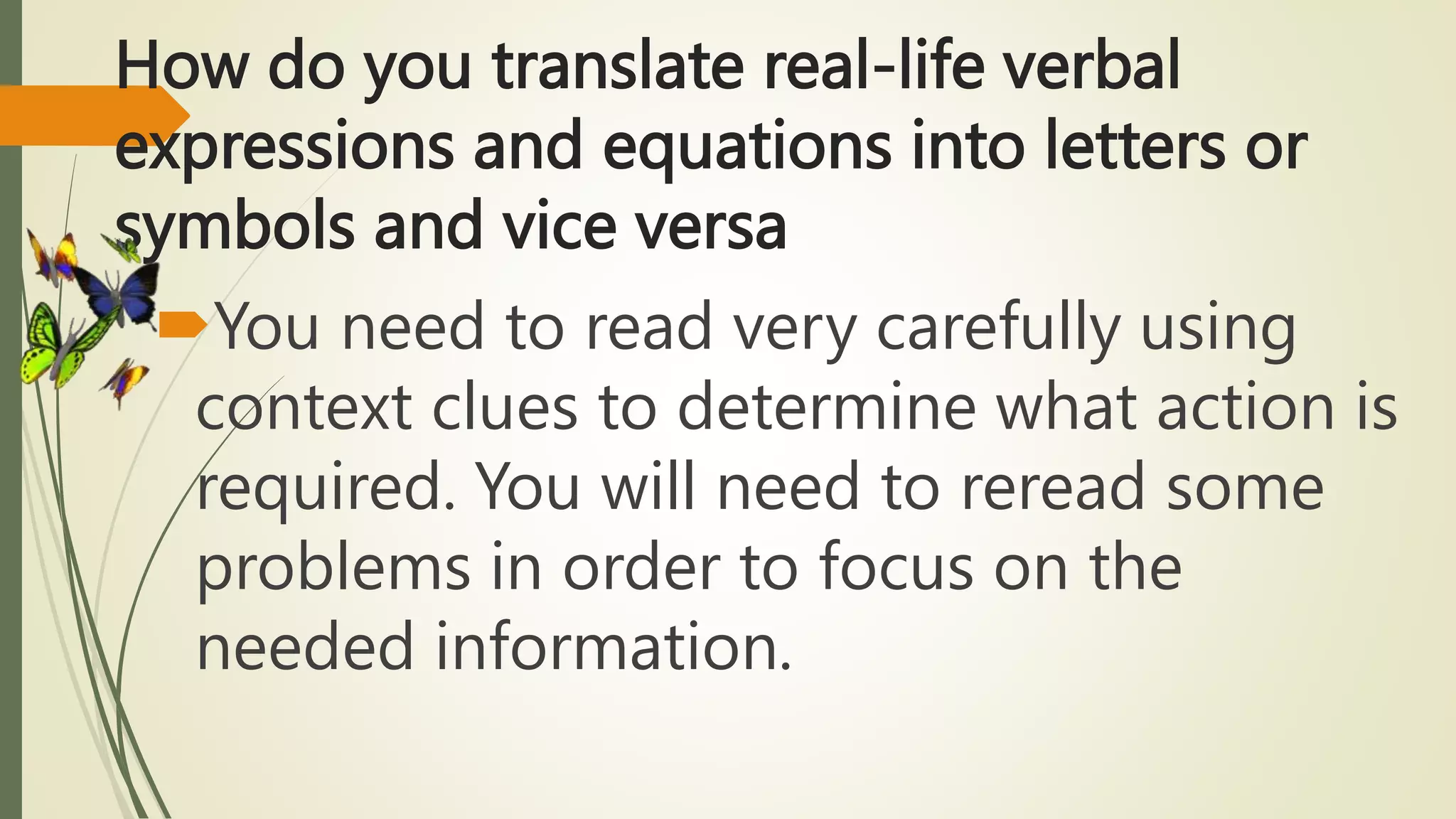 MATH 6 PPT Q3 – Translation Of Real-Life Verbal Expressions And ...