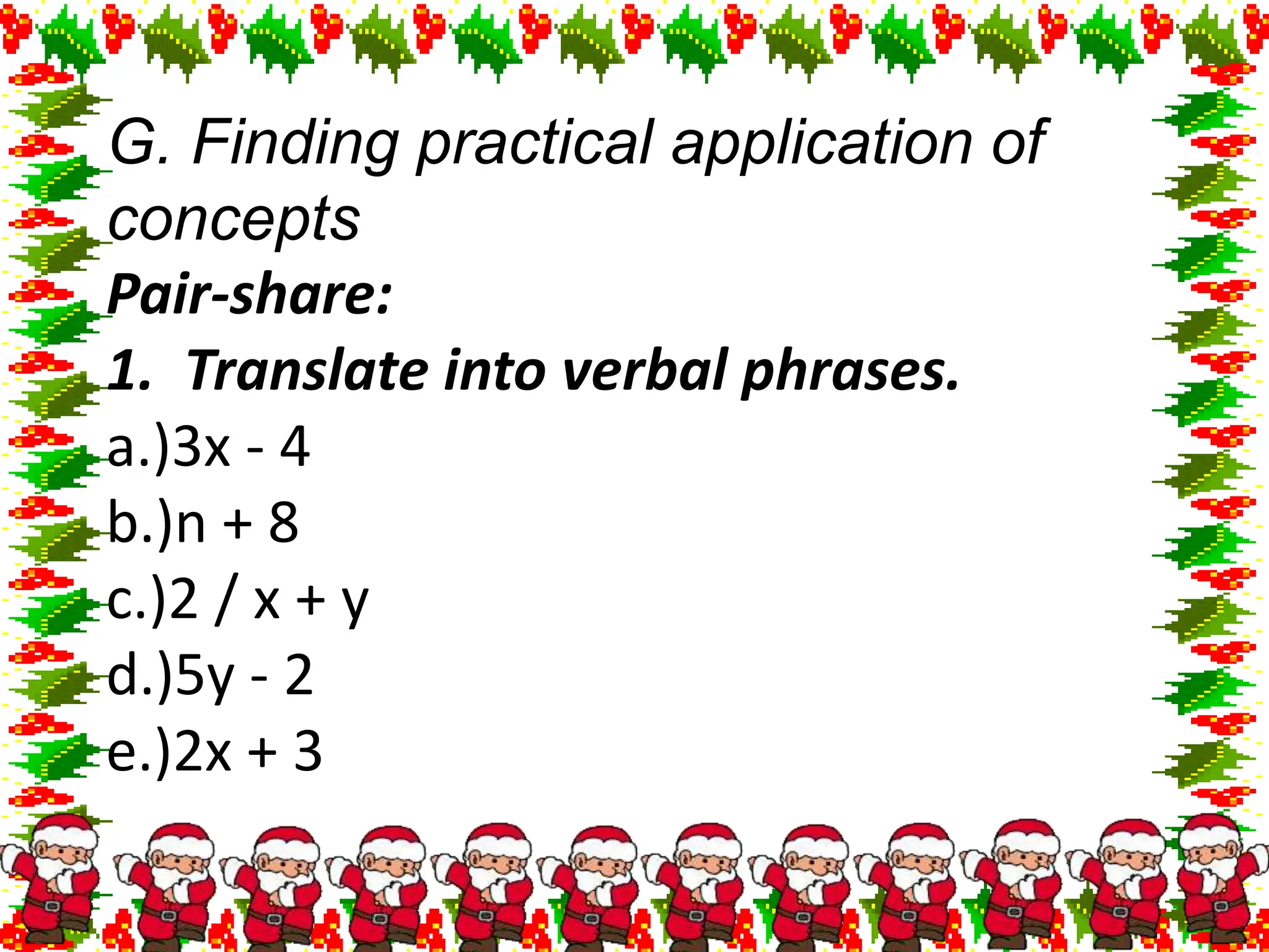 MATH 6 PPT Q3 W6 - Real-Life Verbal Expressions And Equations Into Letters Or Symbols, Variable ...