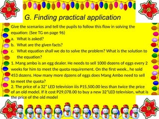 MATH 6 PPT Q3 W6 - Routine And Non-Routine Problems Involving Different ...