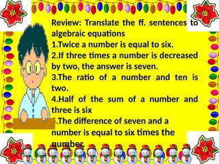 MATH 6 PPT Q3 W6 - Routine And Non-Routine Problems Involving Different Types Of Numerical ...