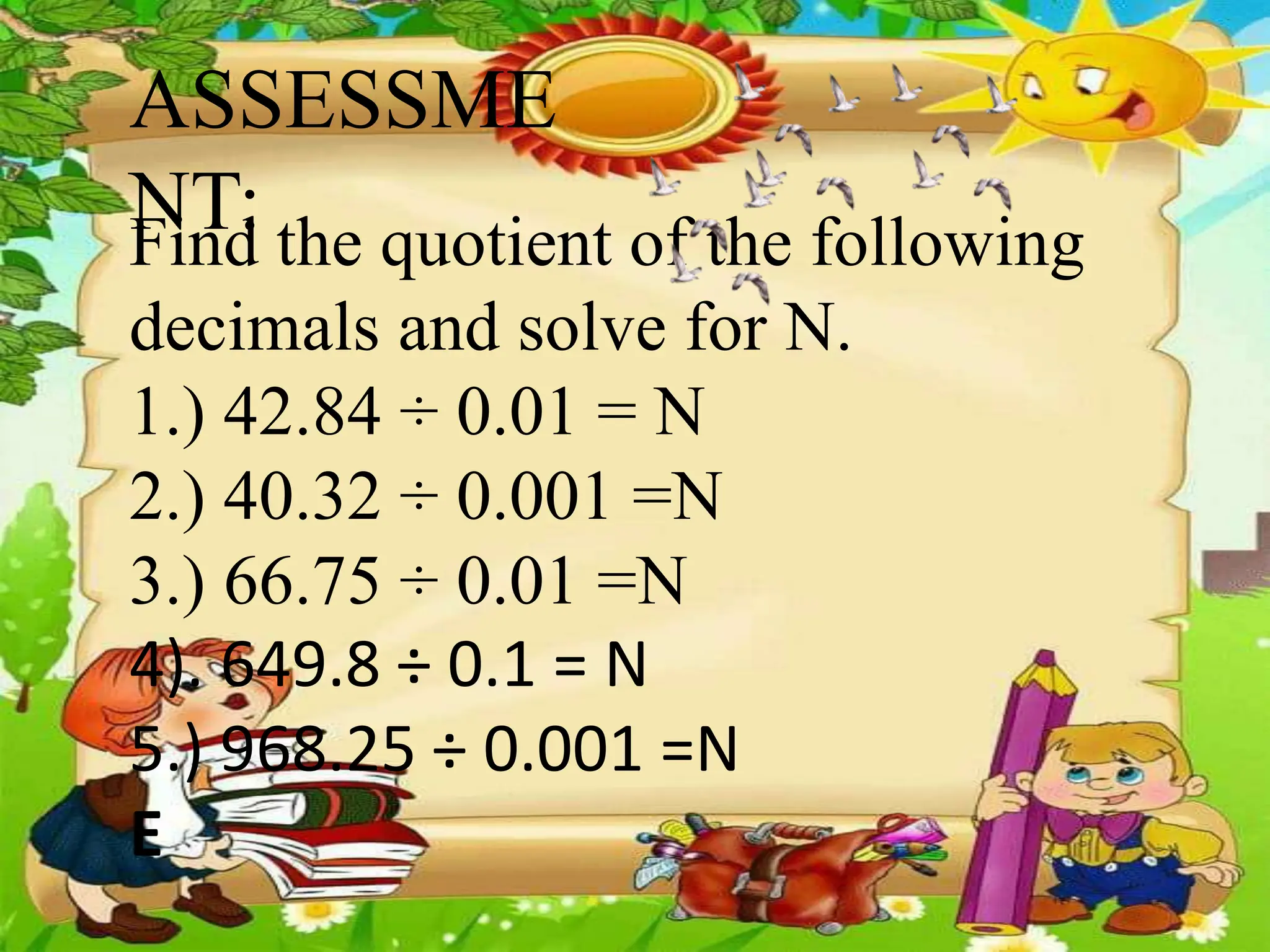MATH 6 Q1 W8 D1&2.pptx week 1 dividing decimals | PPTX