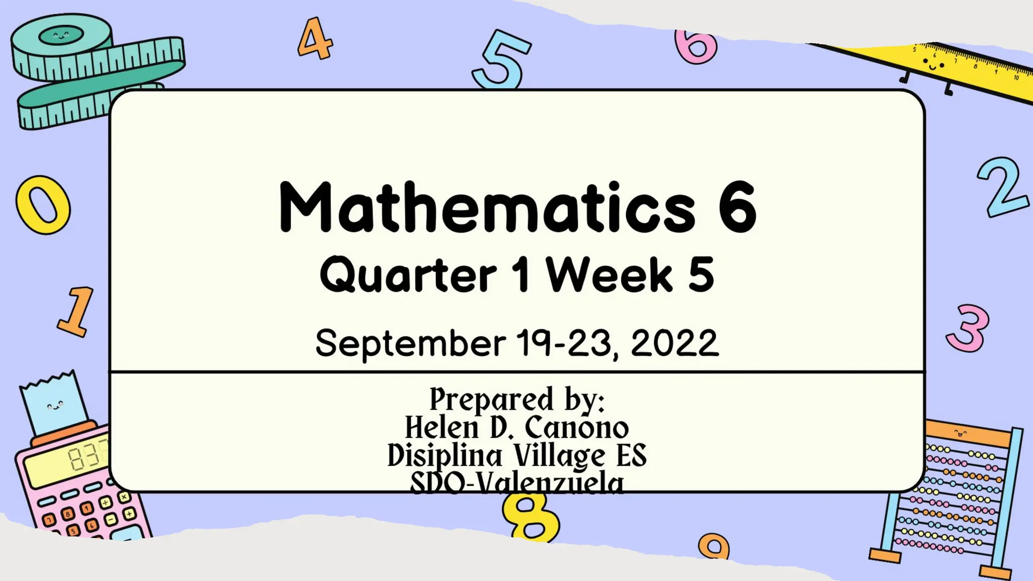 MATH 6 Q1 Week 5 - Share for learningpdf | PDF
