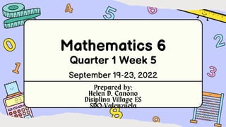 MATH 6 Q1 Week 5 - Share for learningpdf | PDF