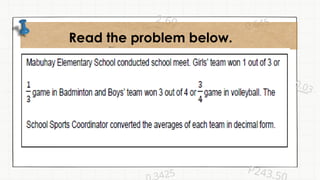 Terminating and non-terminating decimals | PPTX