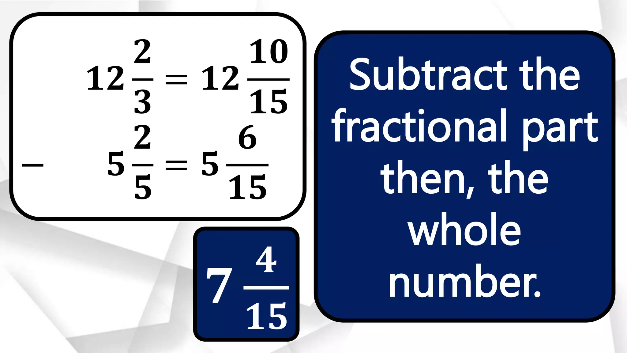 (Math 6 Q1 Wk 1 L2) - Addition and Subtraction of Dissimilar Fractions ...