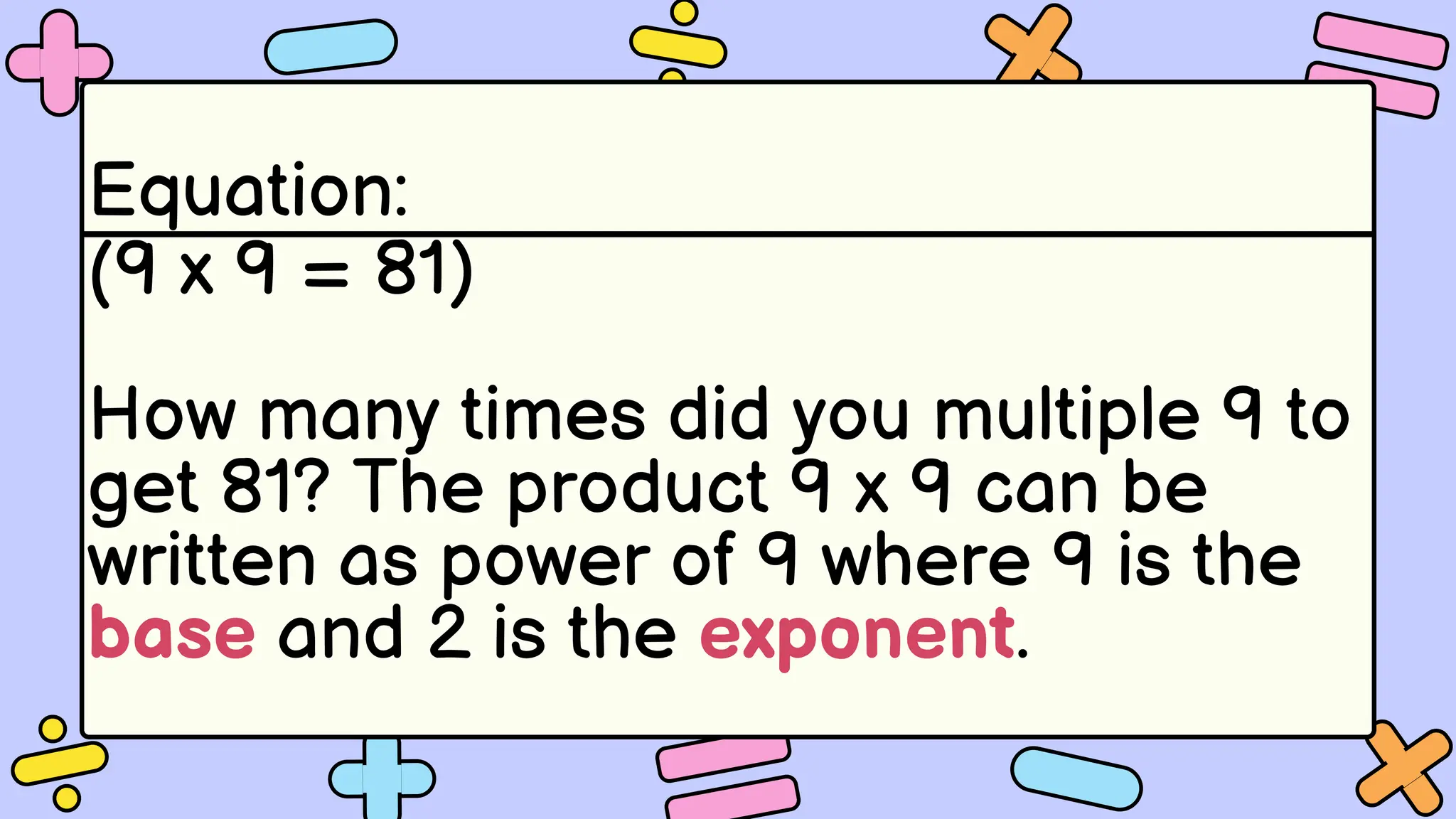 MATH 6 Q2 WEEK 6-exponet and base for Grade 6 | PPTX