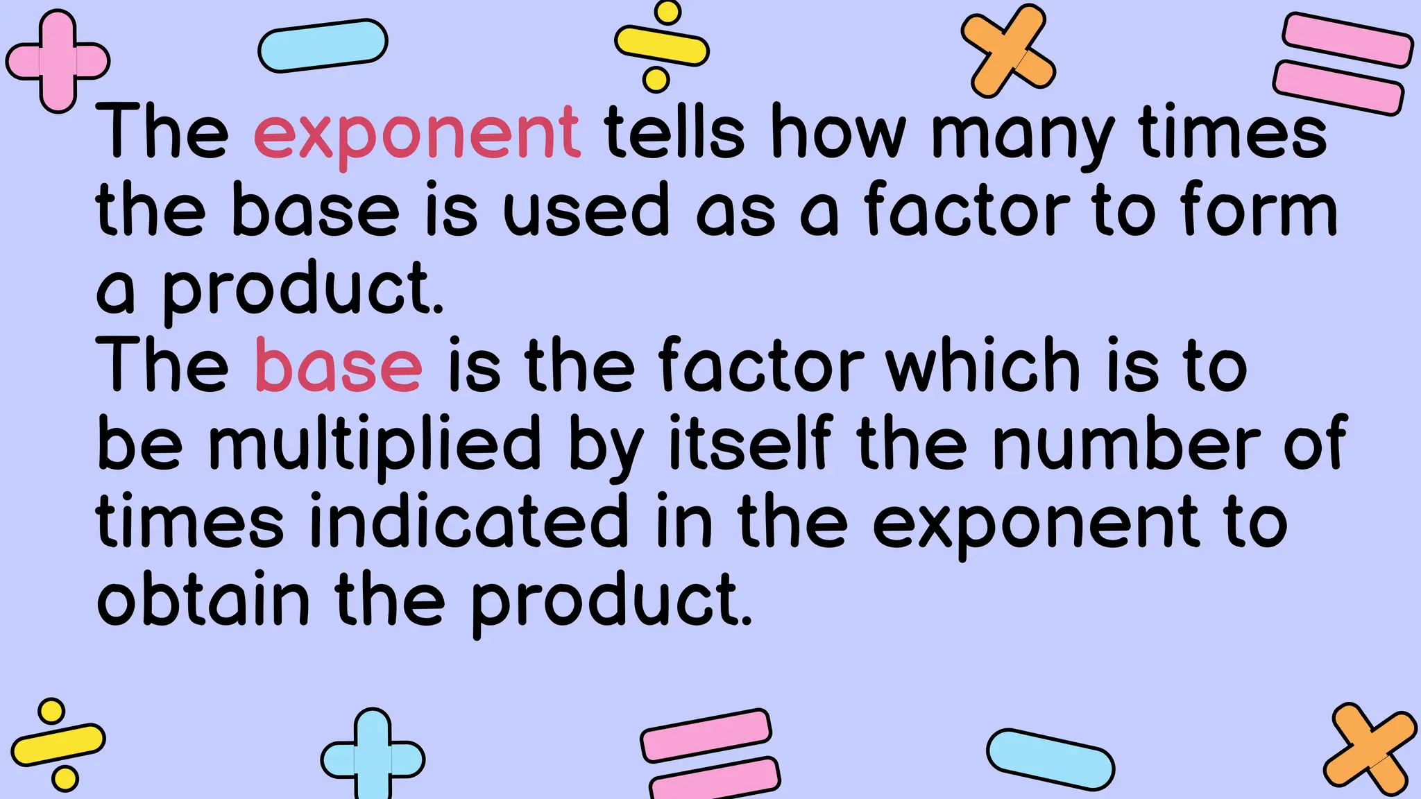 MATH 6 Q2 WEEK 6-exponet and base for Grade 6 | PPTX