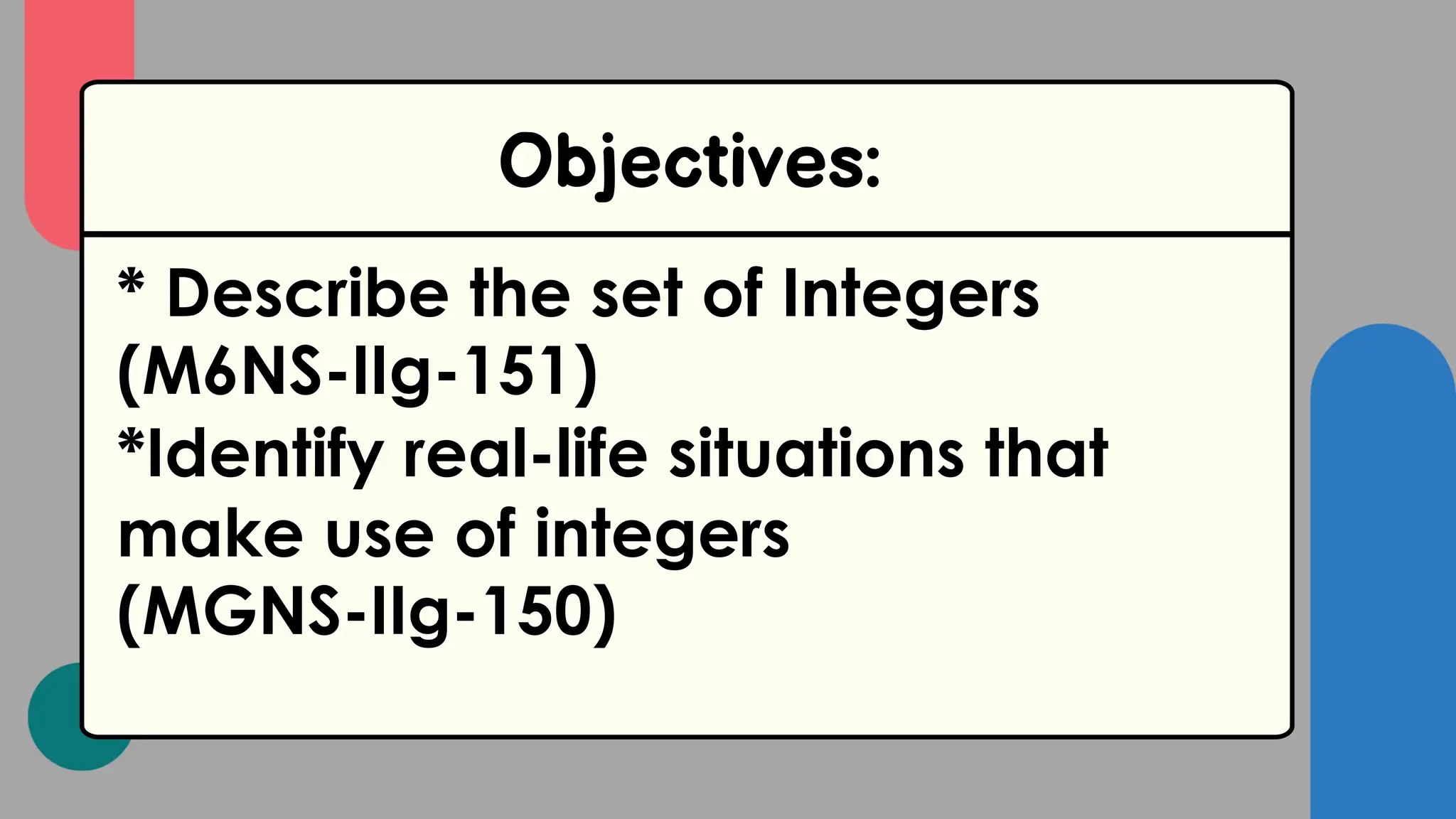 MATH 6 Q2 WEEK 7, describing set of integers | PPTX