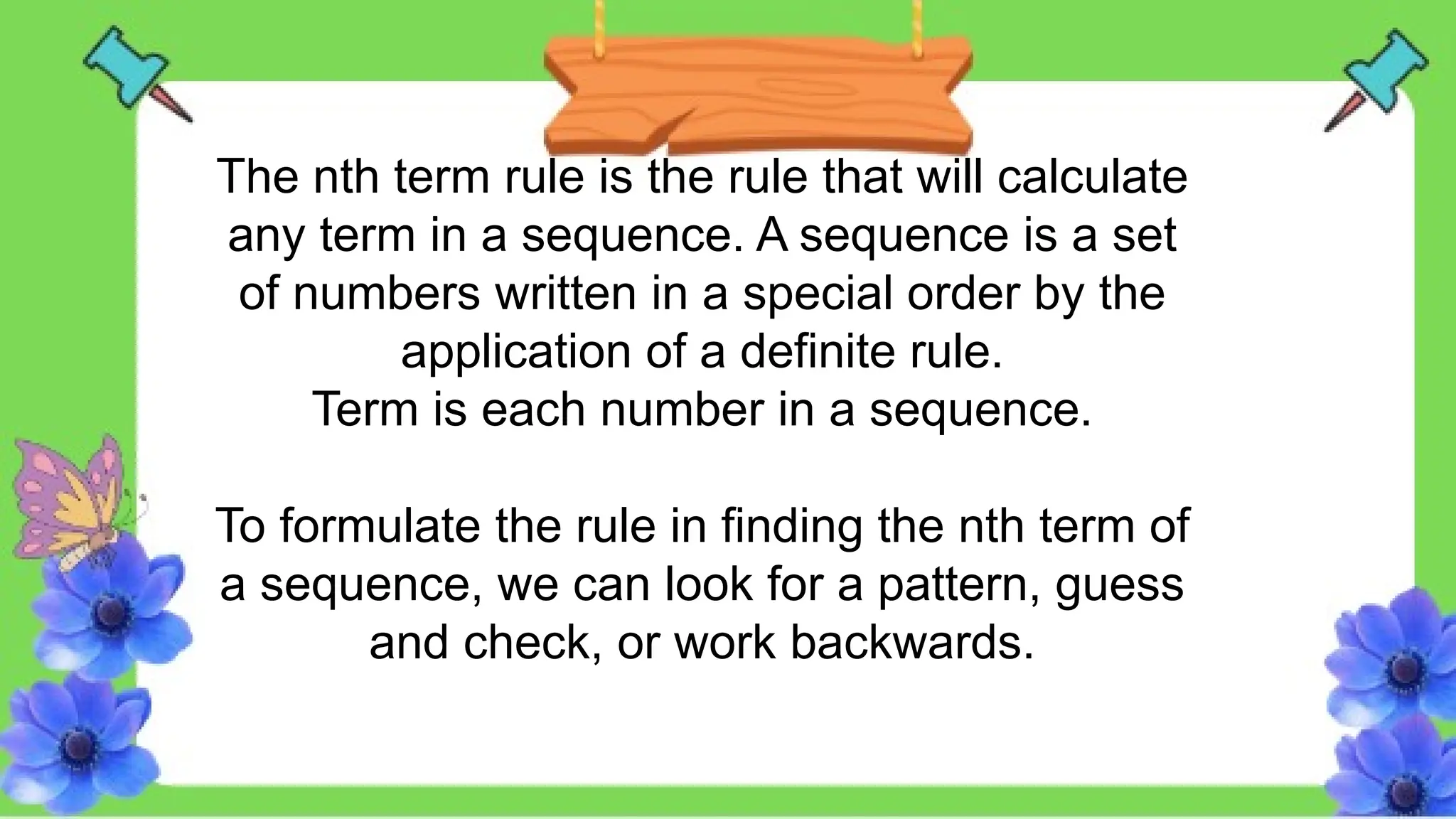 MATH_6_Q3_W2.pptx formulating the rule in finding the nth term | PPTX
