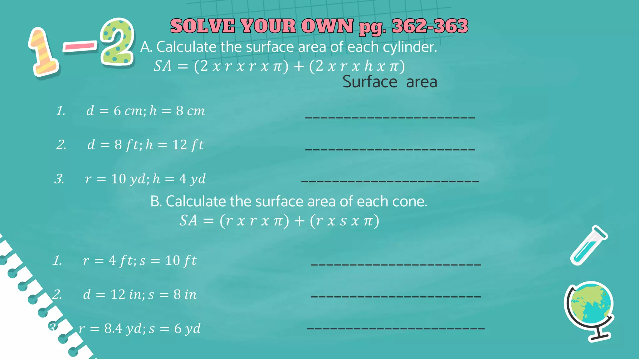 Surface area Cylinder, Cone, and Sphere).pptx