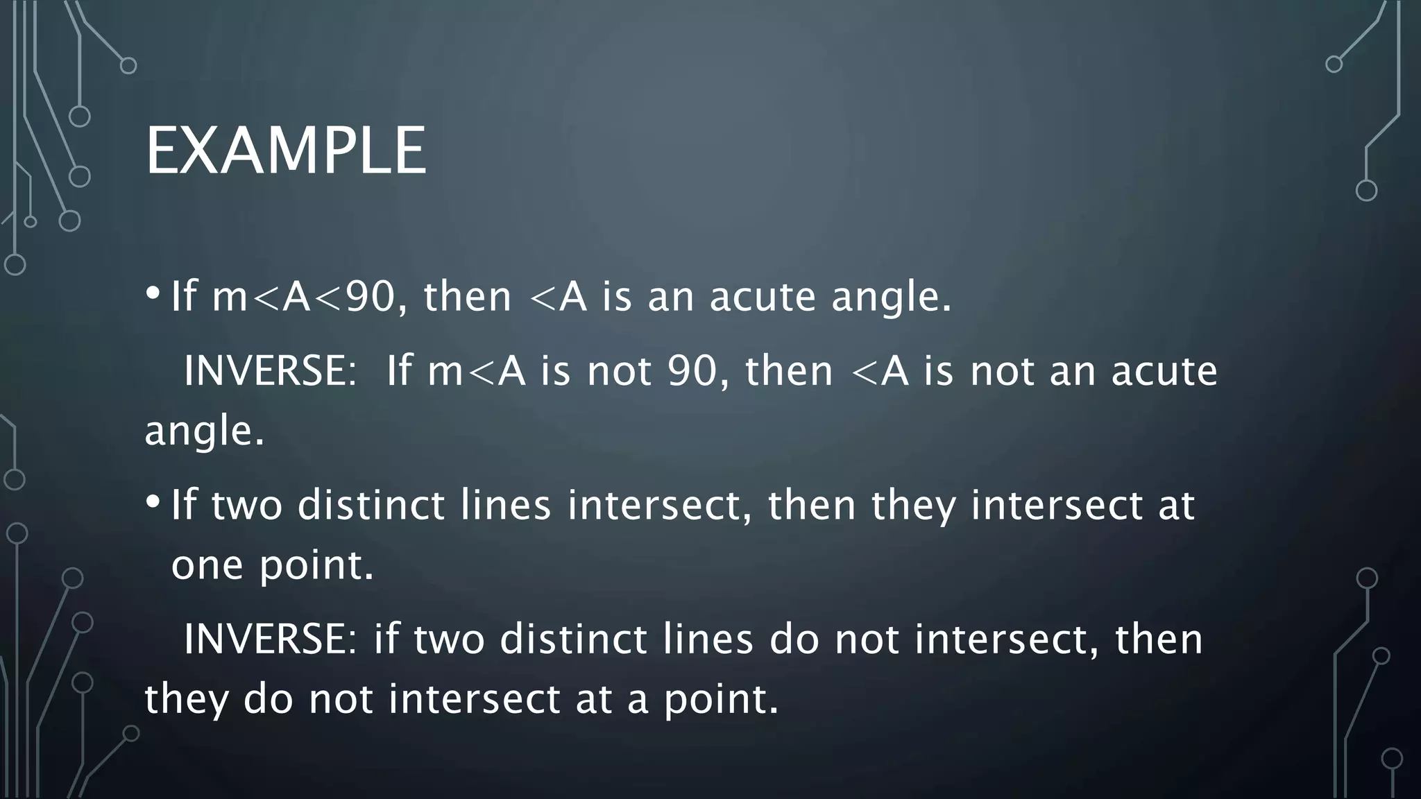 Conditional and biconditional statements | PPTX