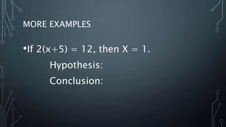 Conditional and biconditional statements | PPTX