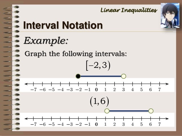 Math 7 inequalities and intervals