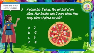 Math 7 lesson 10 representing problems with negative numbers | PDF