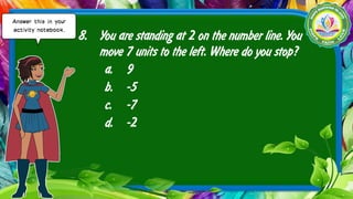 Math 7 lesson 10 representing problems with negative numbers | PDF