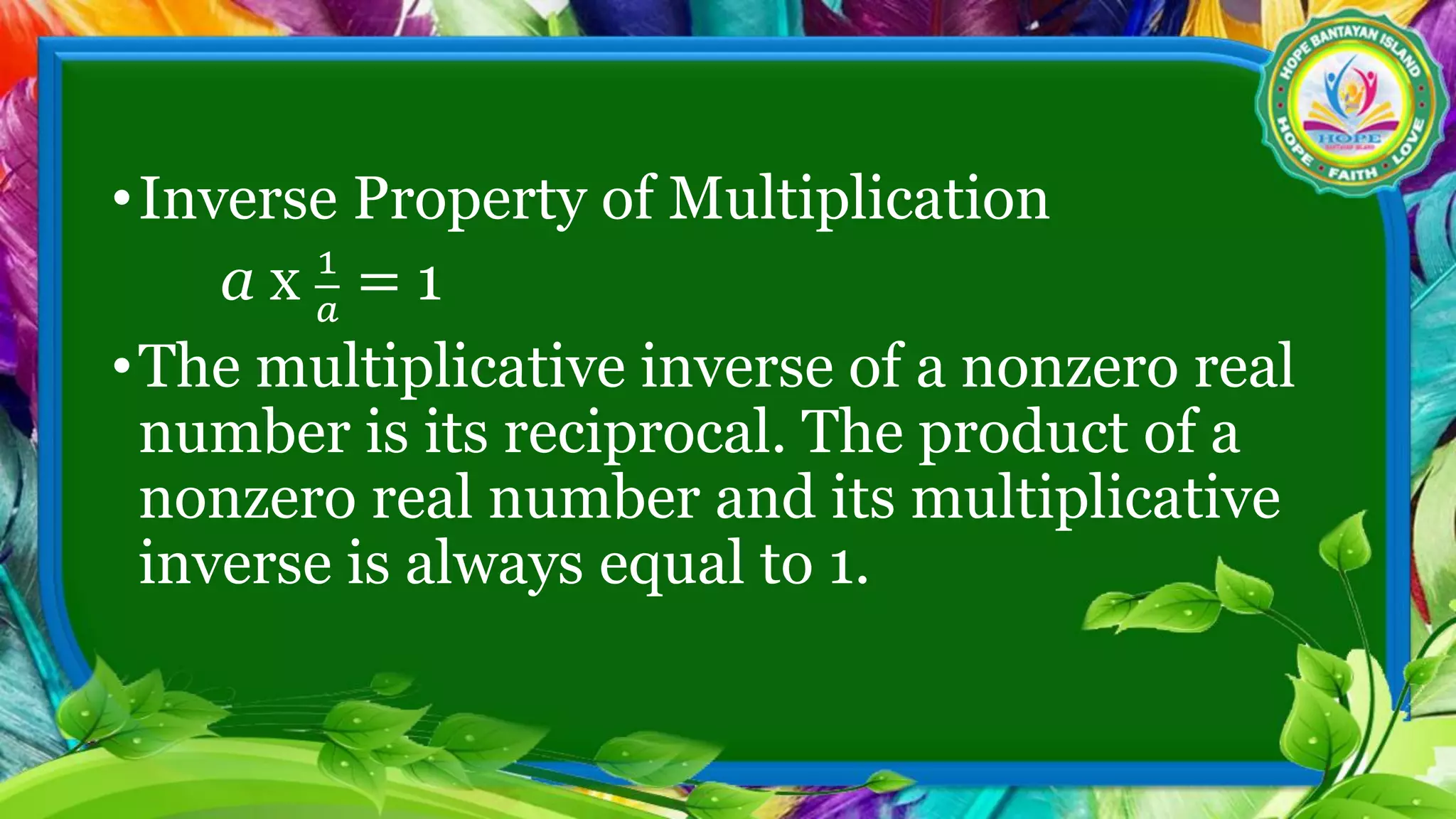 Math 7 lesson 11 properties of real numbers | PDF