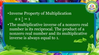 Math 7 lesson 11 properties of real numbers | PDF