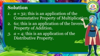 Math 7 lesson 11 properties of real numbers | PDF