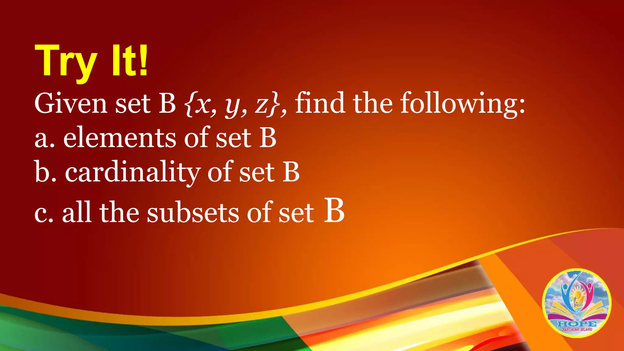 Math 7 | lesson 1 Sets | PPTX