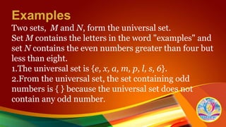 Math 7 | lesson 1 Sets | PPTX