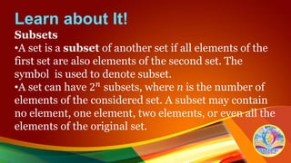 Math 7 | lesson 1 Sets | PPTX