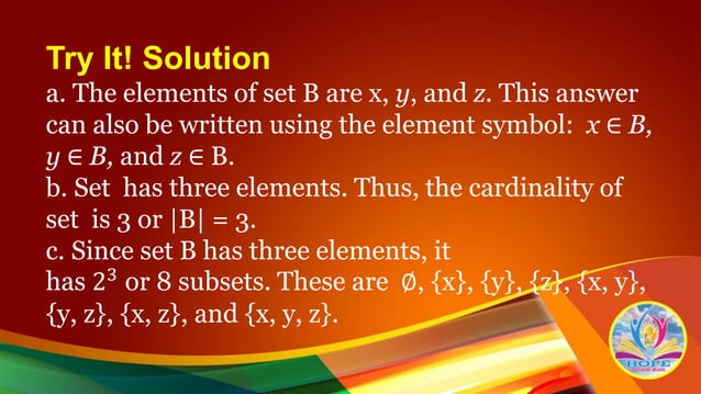 Math 7 | lesson 1 Sets | PPTX