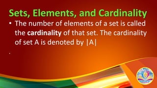 Math 7 | lesson 1 Sets | PPTX