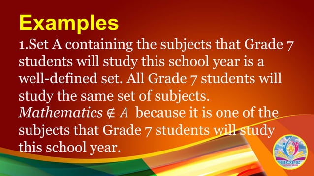 Math 7 | lesson 1 Sets | PPTX