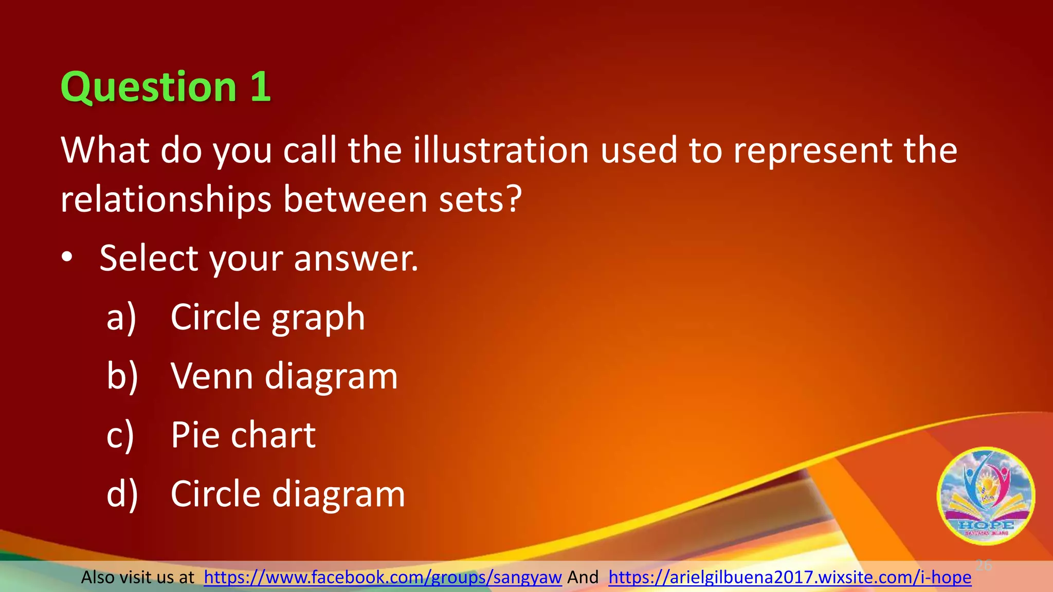 Math 7 | Lesson 2 Set Operations and the Venn Diagram | PPTX