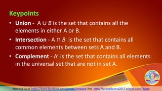 Math 7 | Lesson 2 Set Operations and the Venn Diagram | PPTX