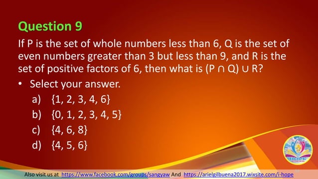 Math 7 | Lesson 2 Set Operations and the Venn Diagram | PPTX | Science