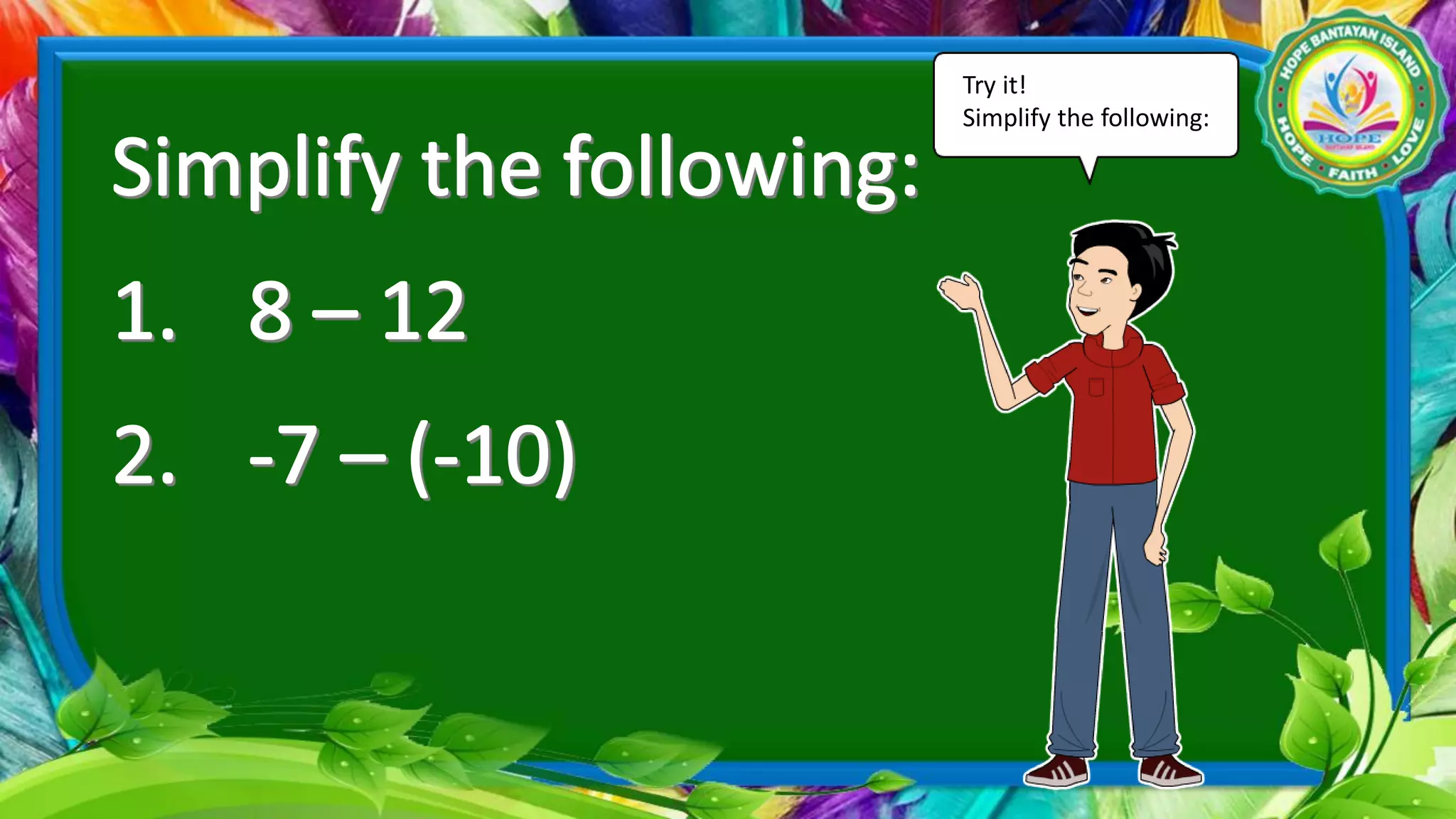 Math 7 lesson 6 subtraction of integers (without number lines) | PPT