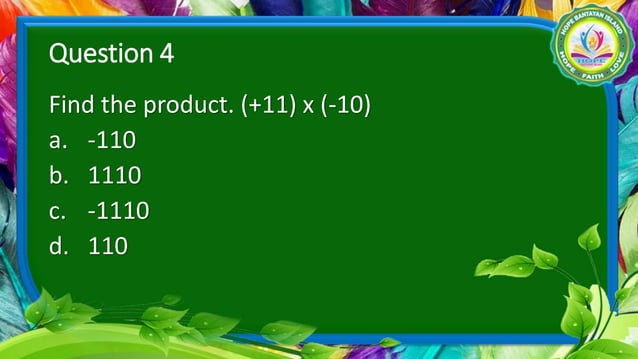 Math 7 lesson 8 multiplication of integers | PDF