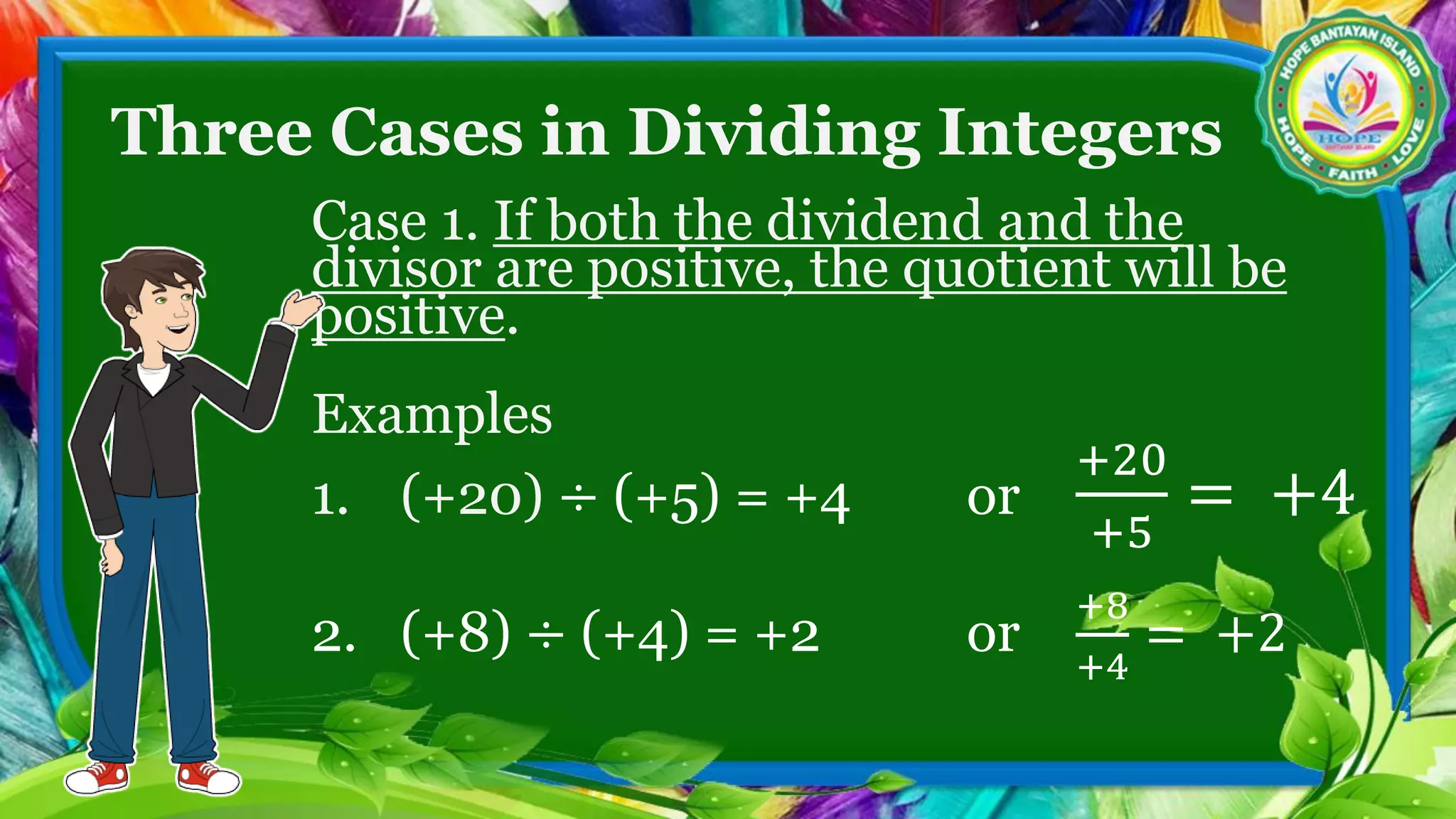 Math 7 lesson 9 division of integers | PDF