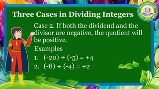 Dividing Integers Examples