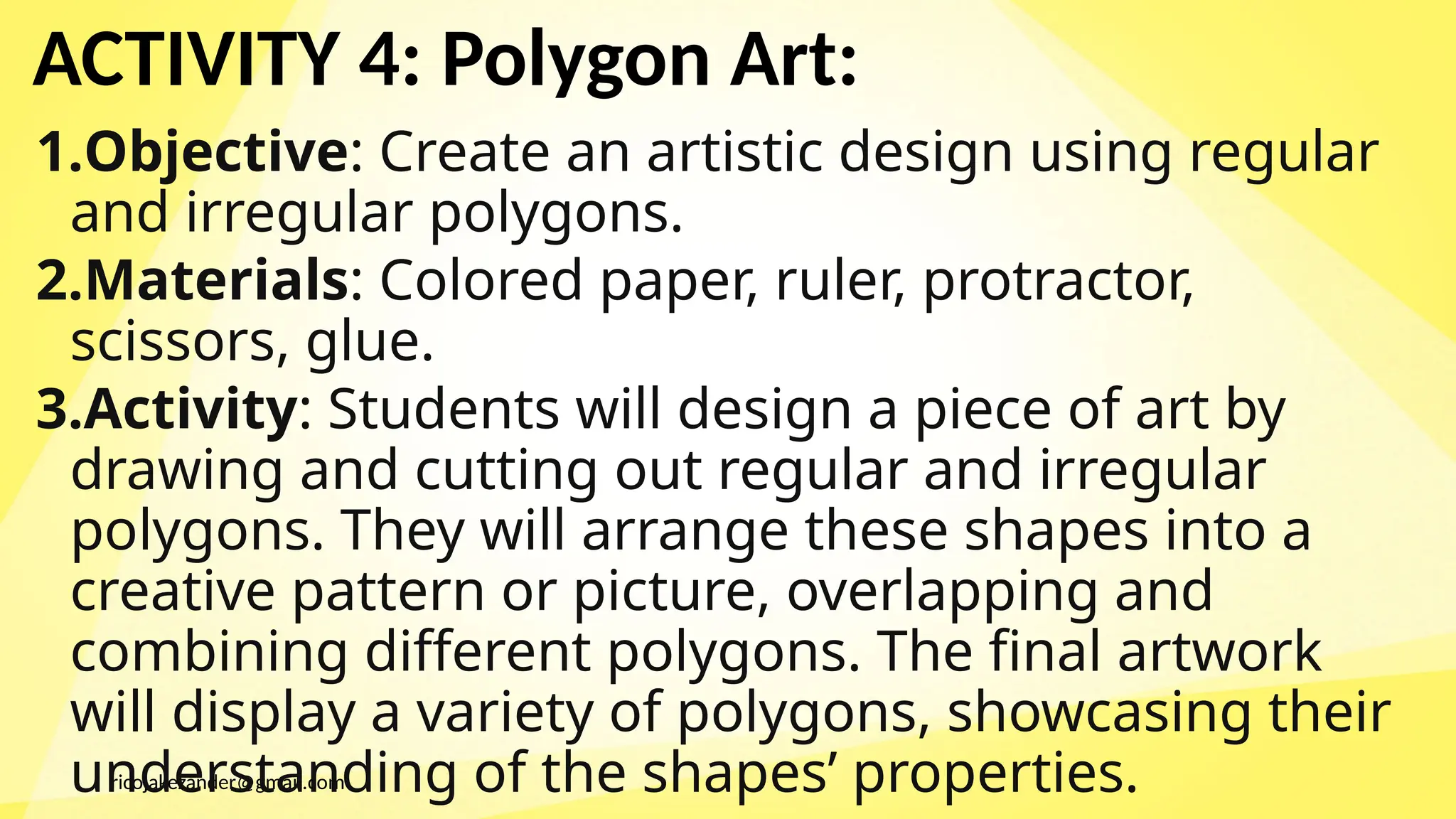 Draw and describe regular and irregular polygons with 5, 6, 8, or 10 ...