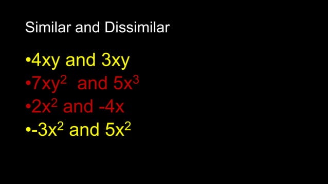 Math 7 – adding and subtracting polynomials | PPTX | Technology & Computing